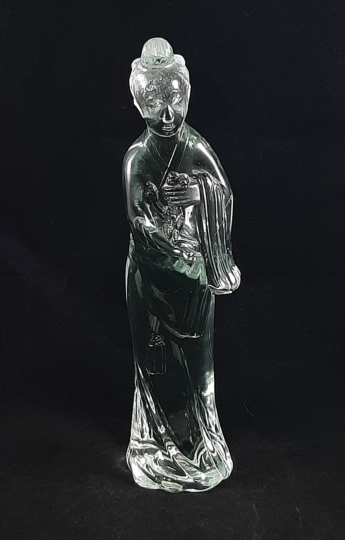 No. 523 - 10¼" 1-bun Geisha Figure (Crystal) - National Cambridge ...