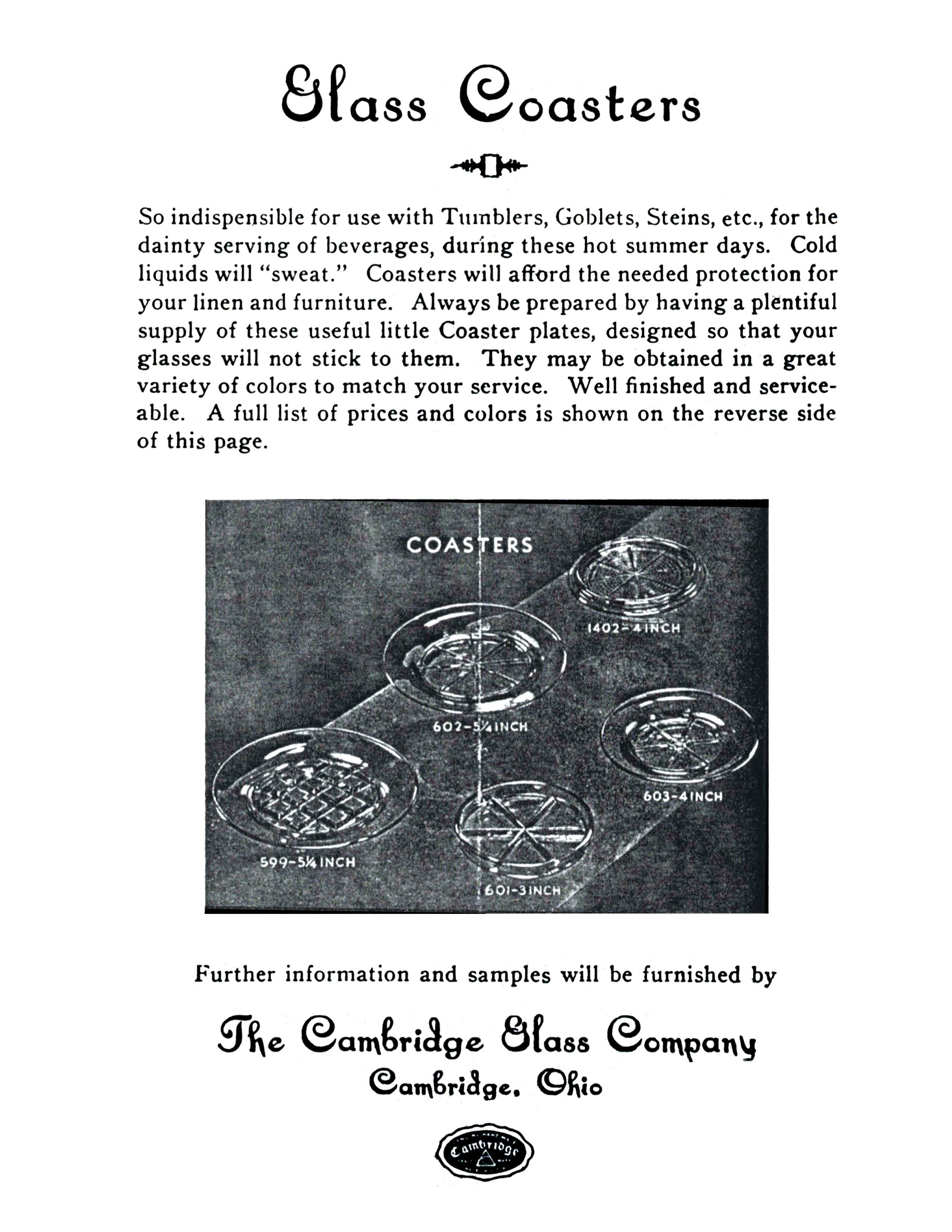1933 Circular Letters - National Cambridge Collectors